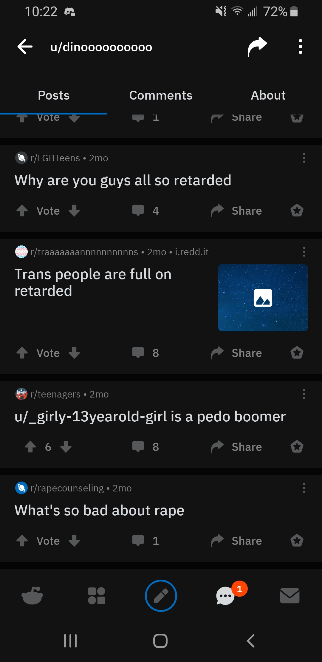 This guys entire profile screams "give me attention" | Scrolller