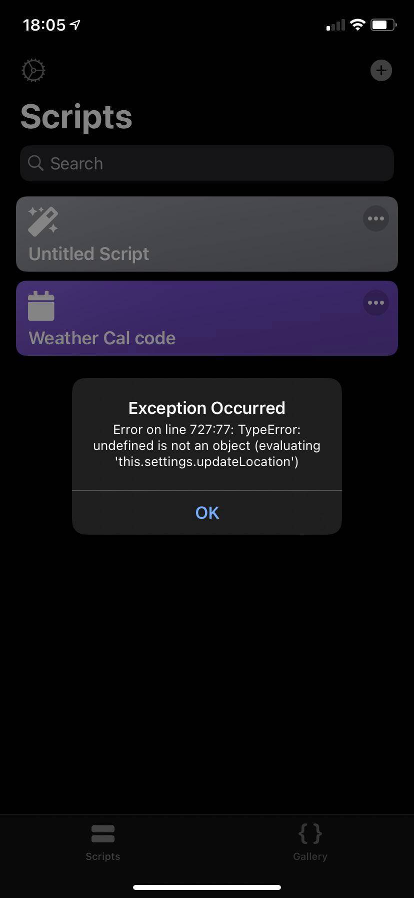 This happen with all my script... any solution? | Scrolller