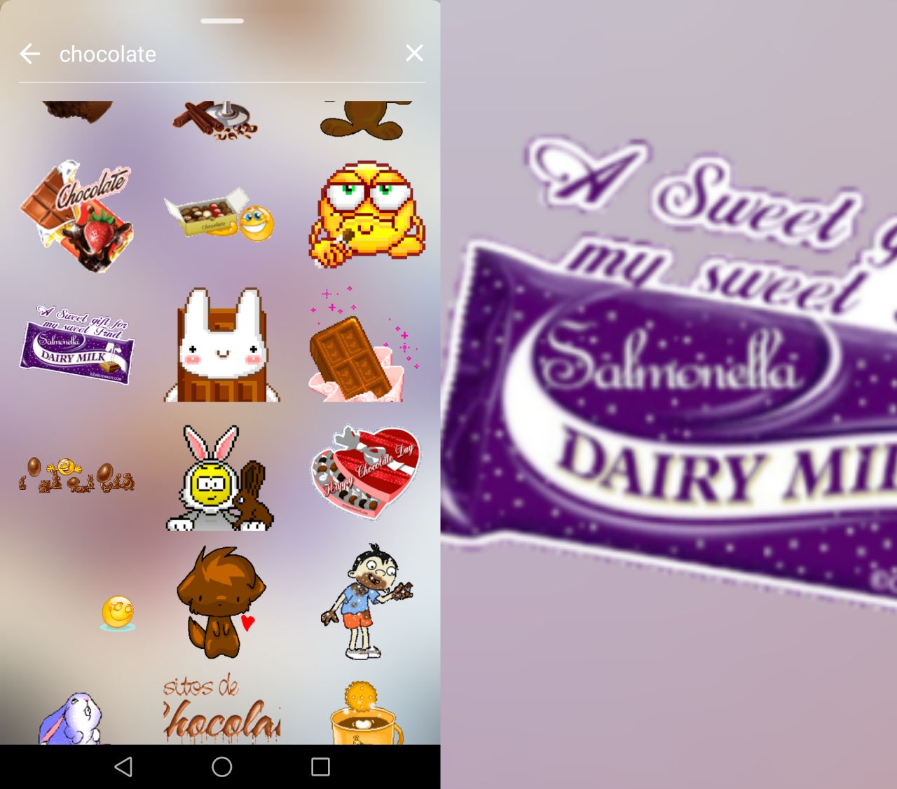 This instagram gif is a salmonella chocolate bar | Scrolller