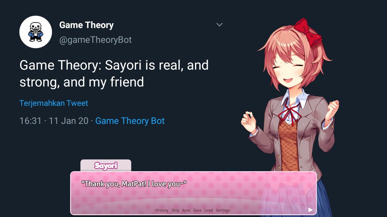 This is a Game Theory, that I fully support. | Scrolller