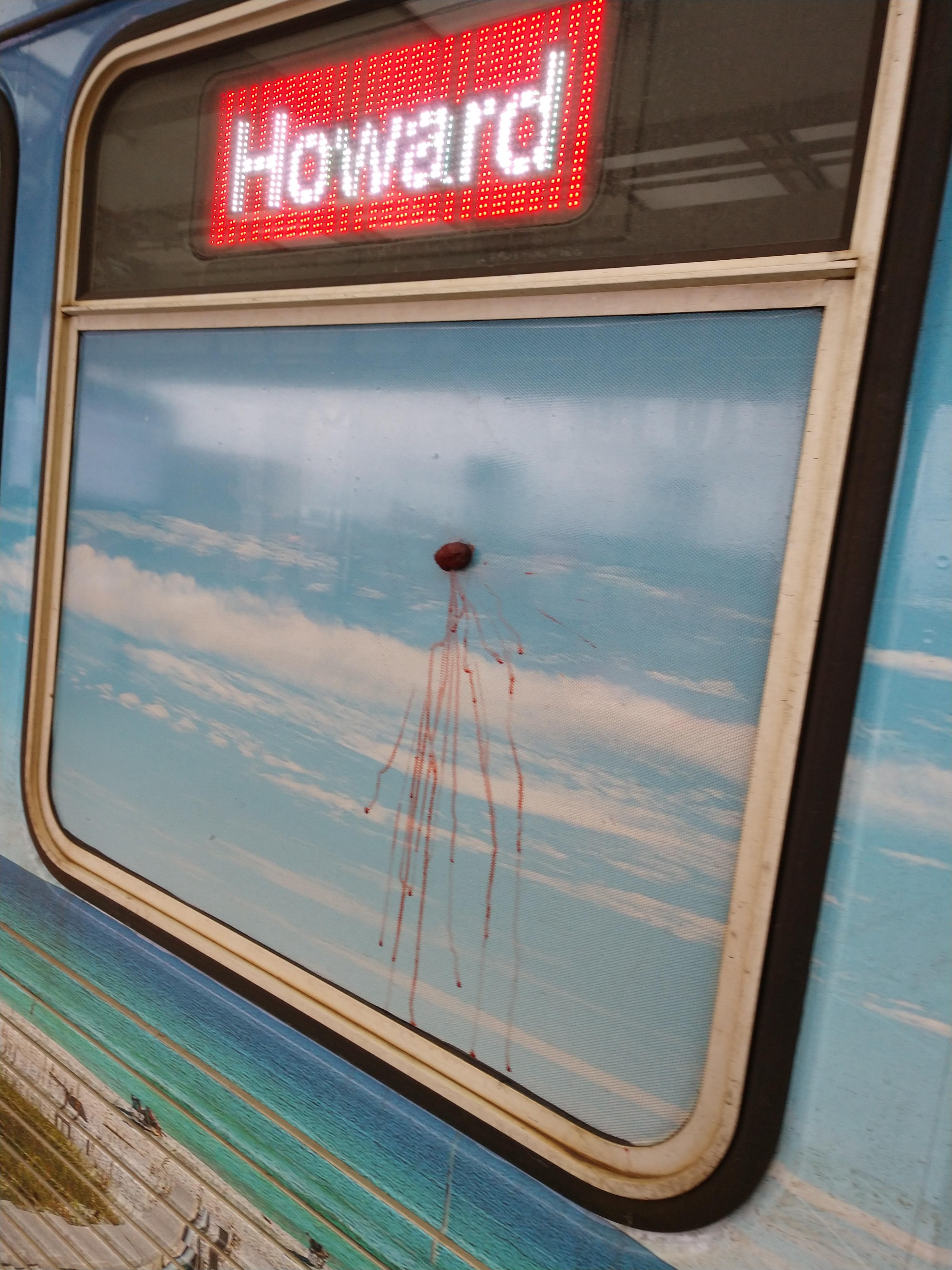 This is a lump of flesh growing out of a train | Scrolller