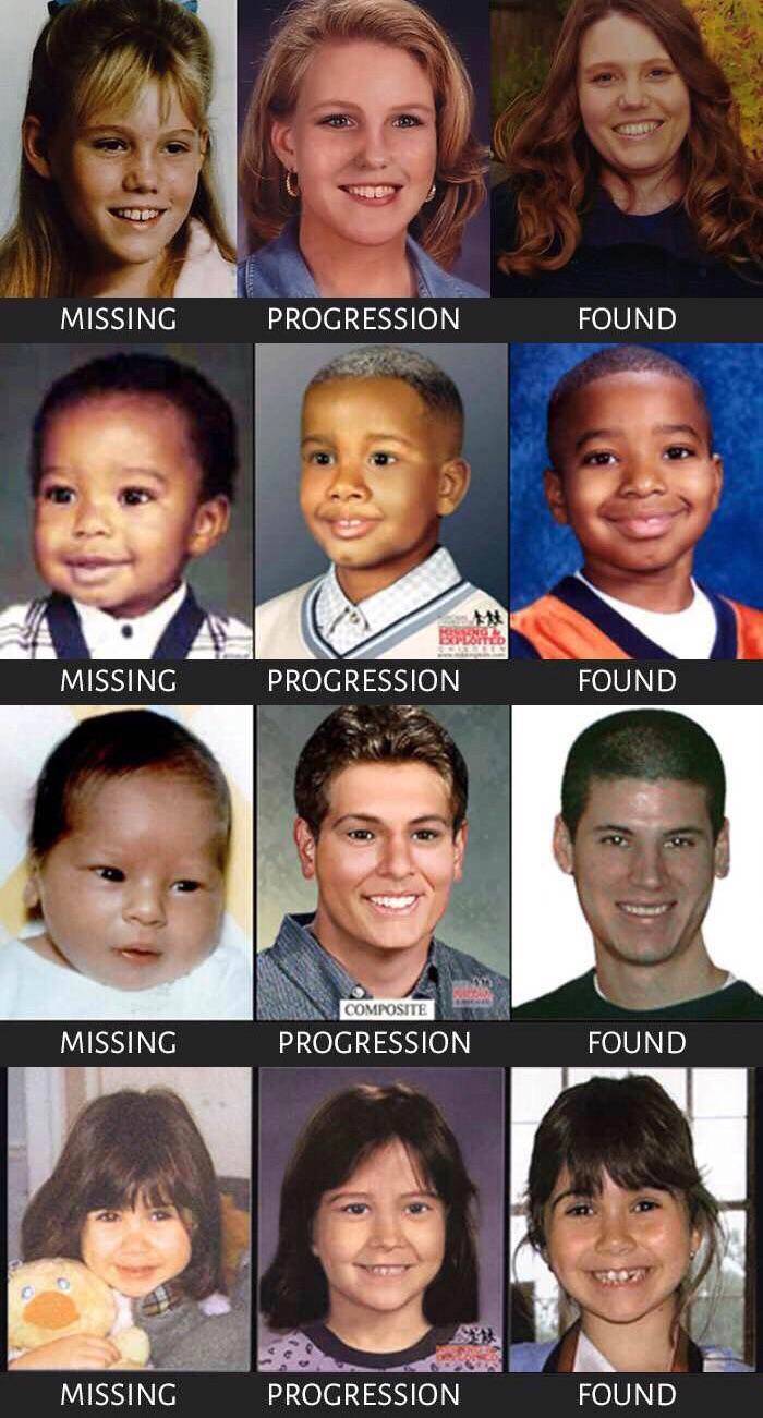 This is age progression. Used to help find children who have went missing. | Scrolller