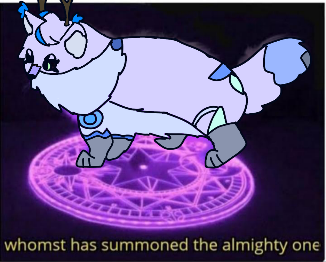 this is the most cursed thing ive ever made and shes not even a cat ...