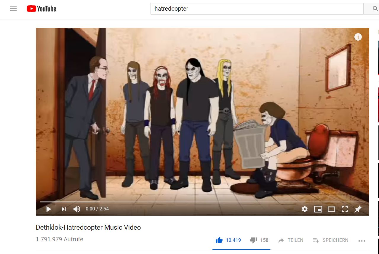 This is the very first frame of the Hatredcopter Music Video,please explain | Scrolller