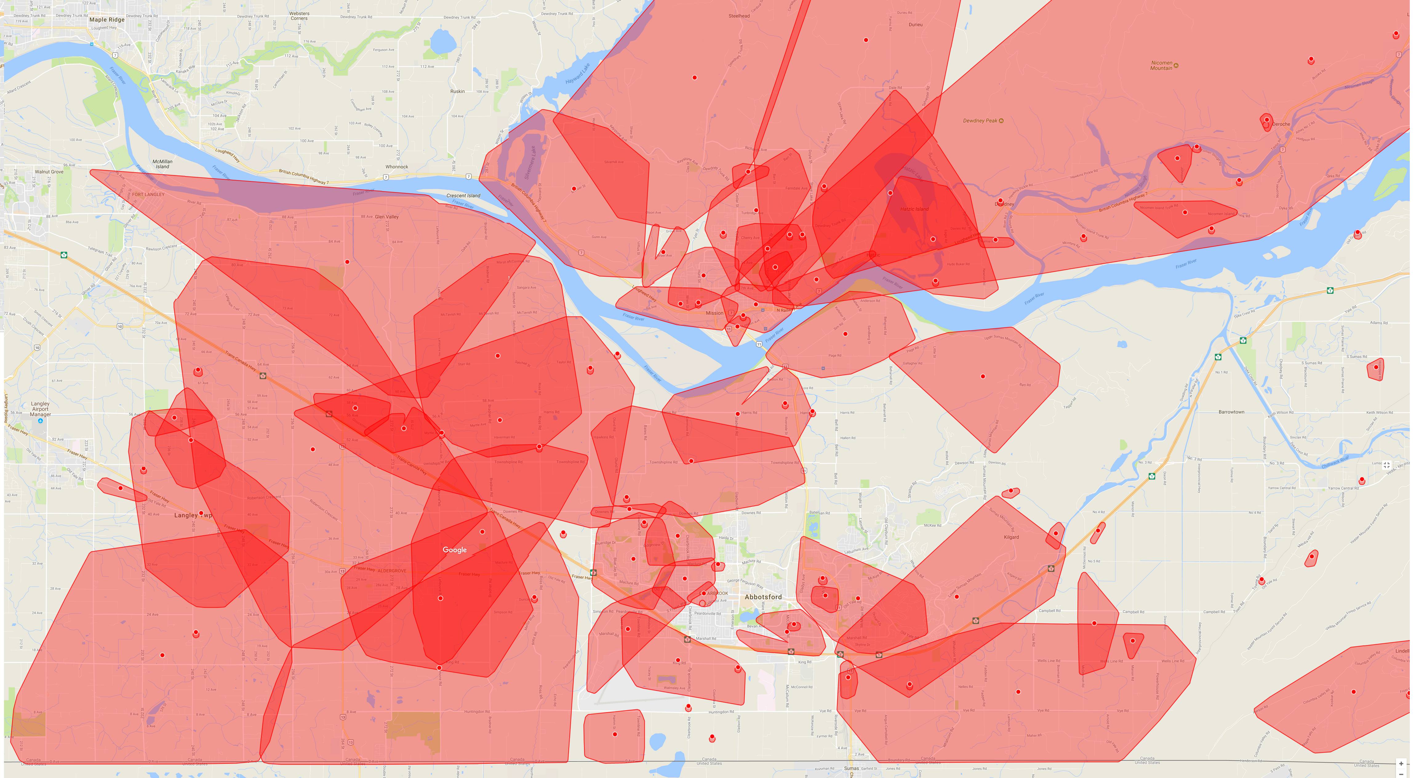 This is what the power outage situation looks like right now. | Scrolller