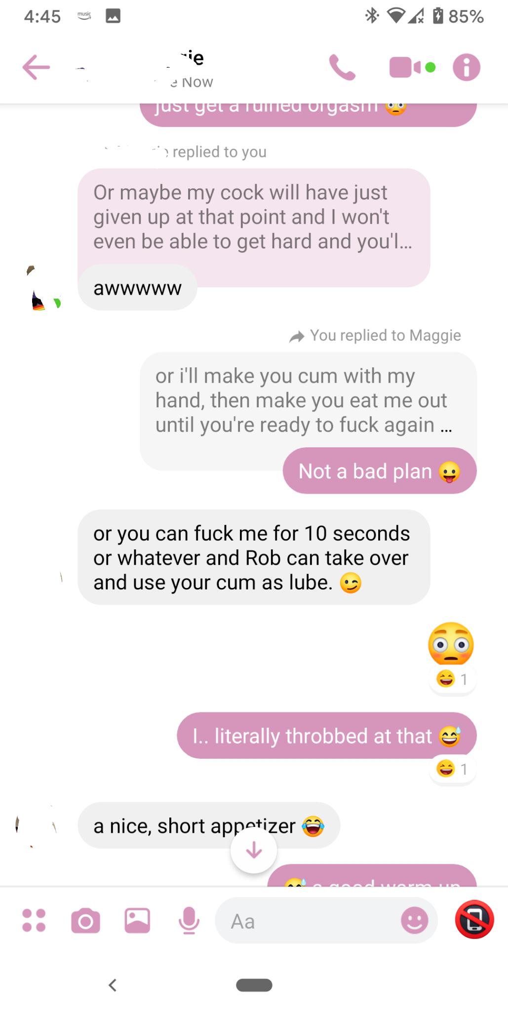 This is when she locked me up for a month because I jerked off listening to them without ...