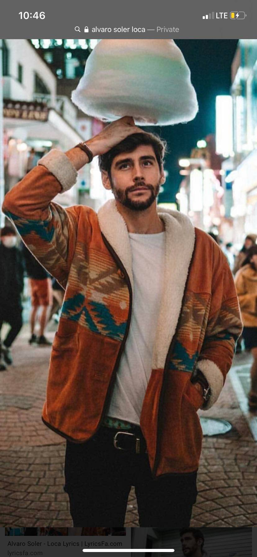 This jacket worn by Alvaro Soler in the “Loca” music video. I’ve been ...