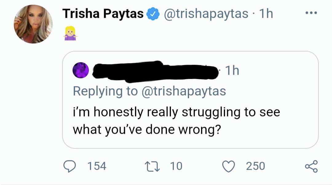 This just shows how insincere her apologies are. Truly disappointed. Her true colours are ...