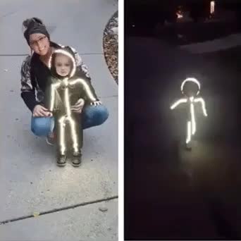 This light up stick figure costume | Scrolller