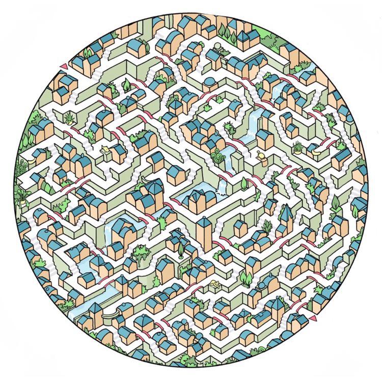 This maze is a circle! [OC] | Scrolller