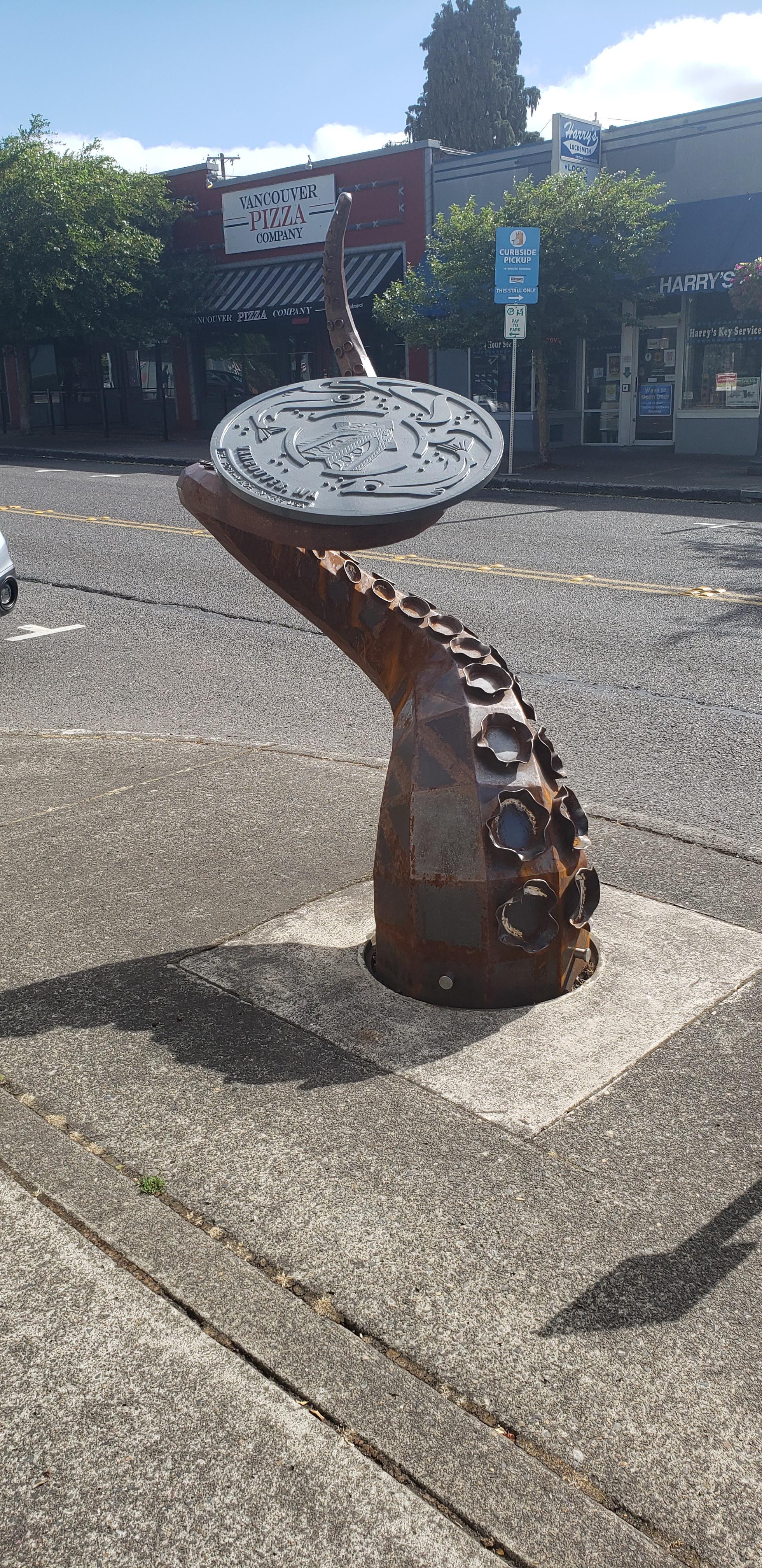 this public art piece called "the visitor" by Matthew dockery | Scrolller