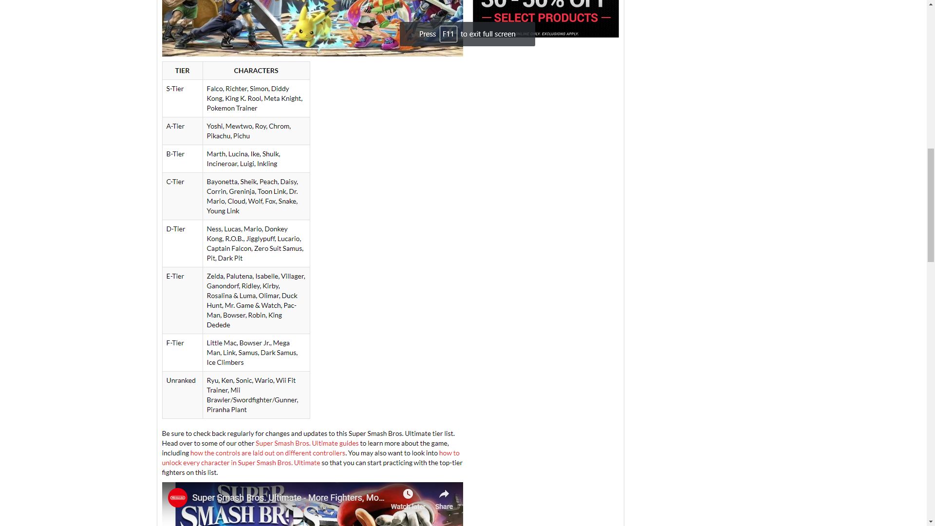 This tier list is whack | Scrolller