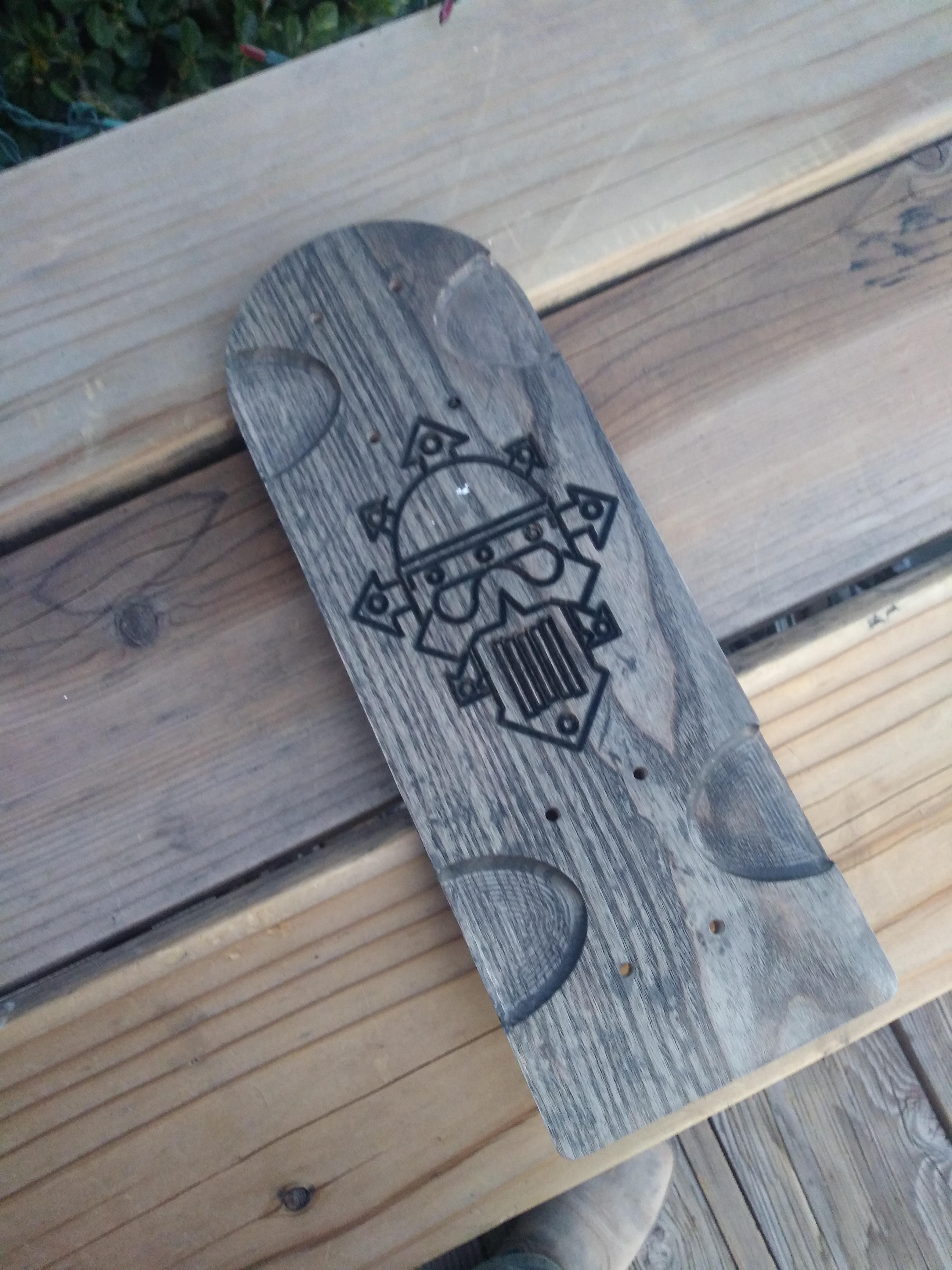 This tiny skateboard I made at my school for a drafting and design project. | Scrolller