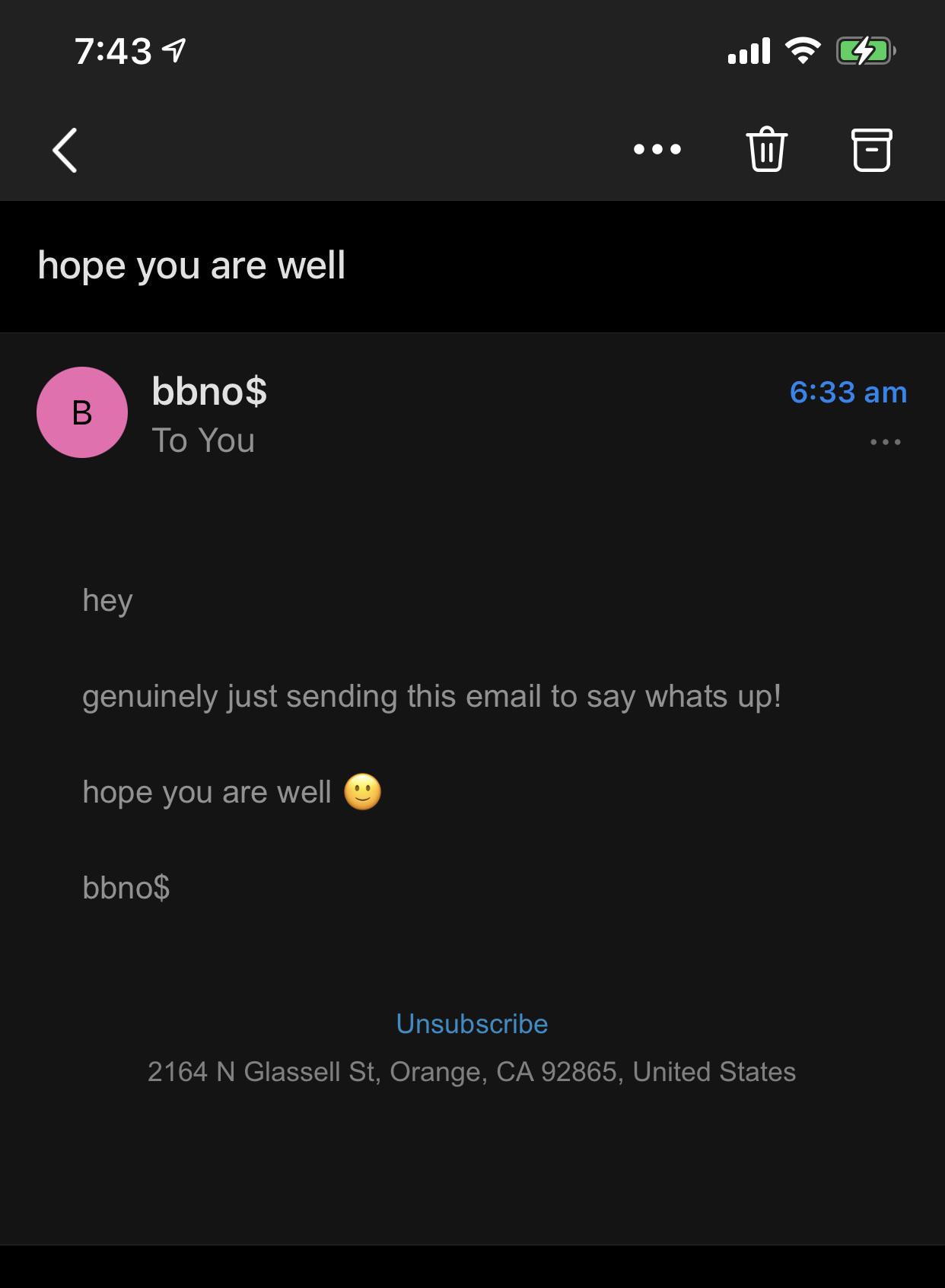 This was a nice email to wake up to | Scrolller