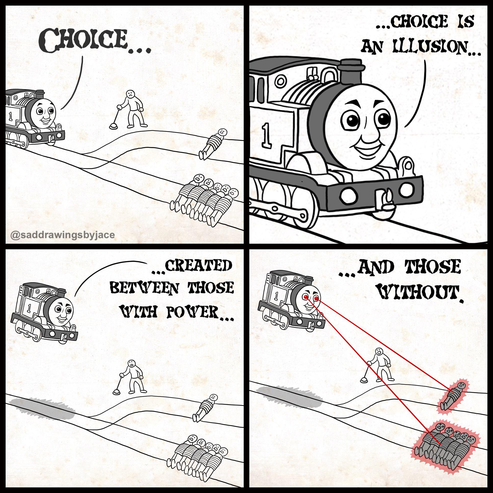 Thomas the trolley problem | Scrolller