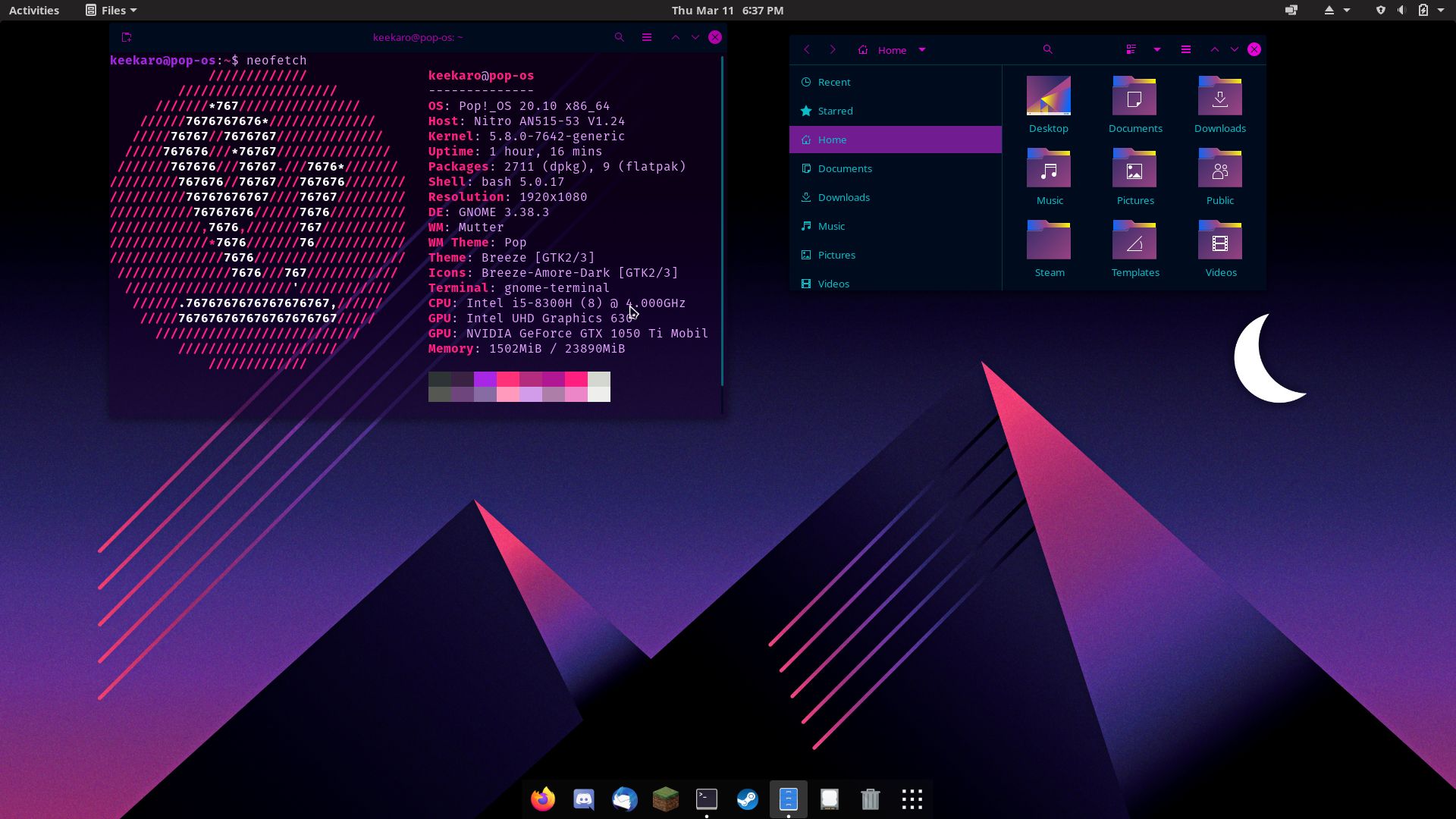 Thought I would share my neon themed custom desktop! | Scrolller