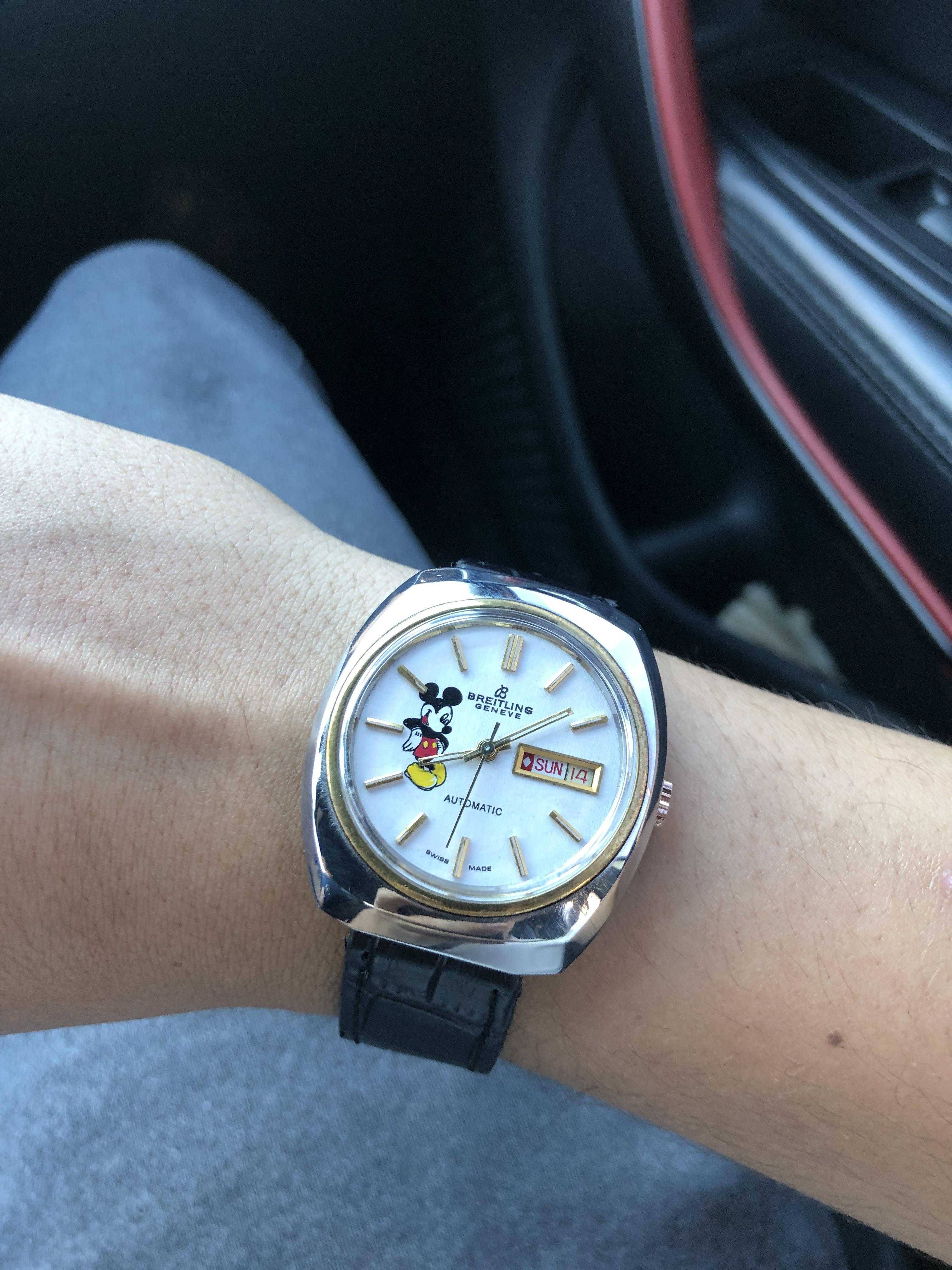 Thoughts on this Vintage Breitling... Yes or no on the Mickey? | Scrolller