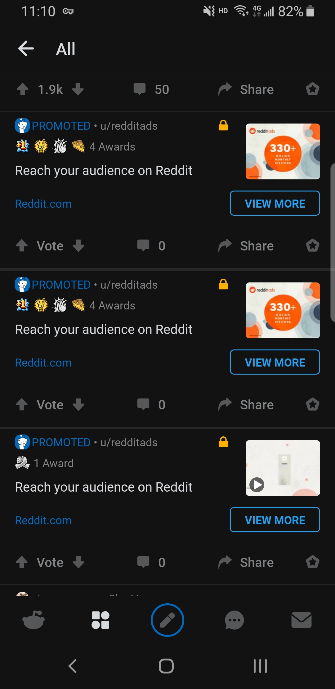 Three ads in a row! | Scrolller
