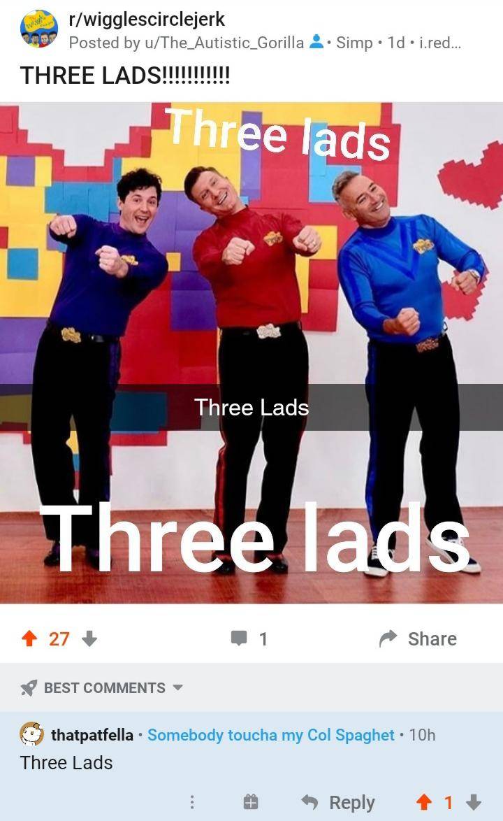 Three lads? | Scrolller