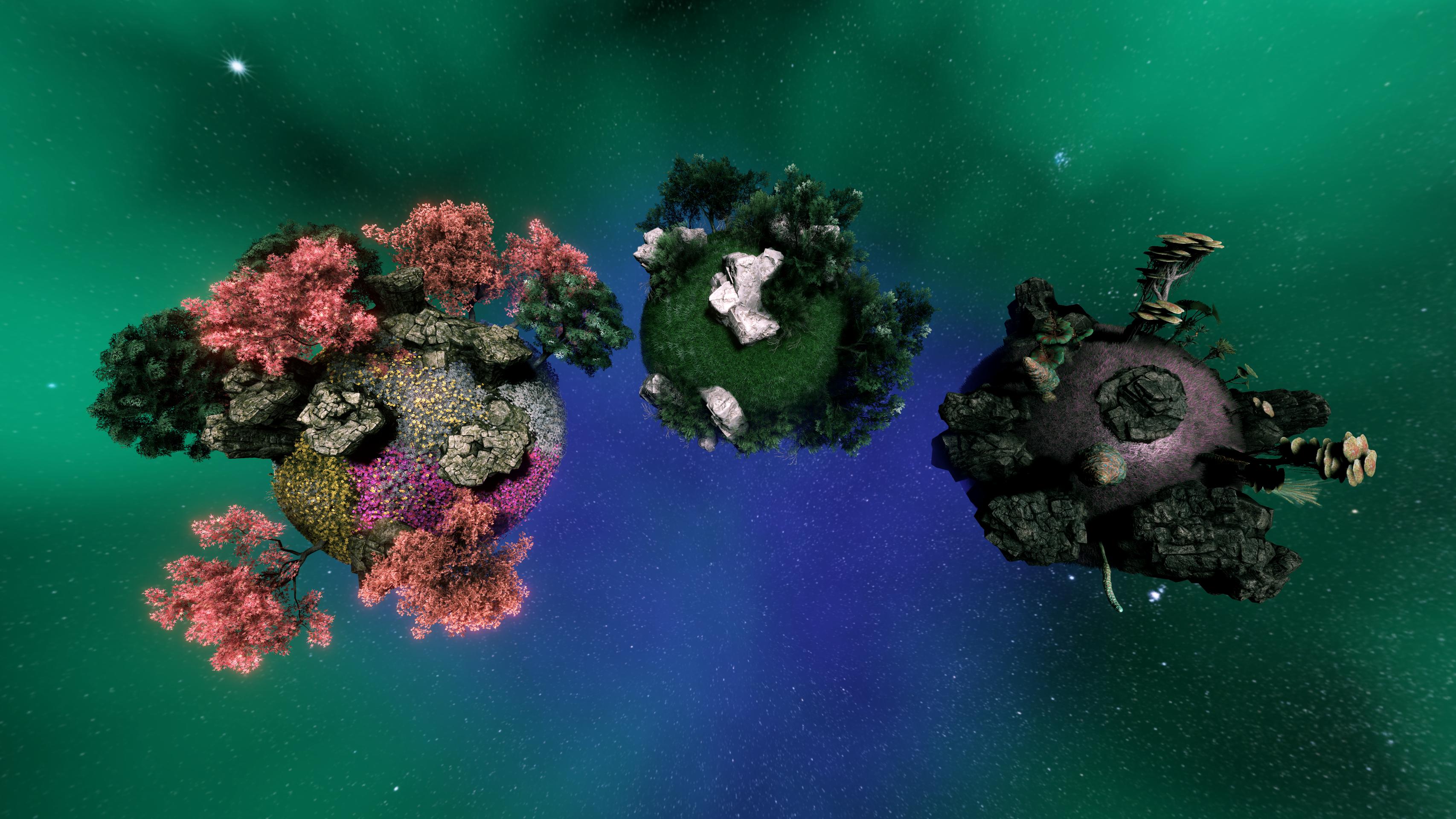 Three Little Planets | Scrolller