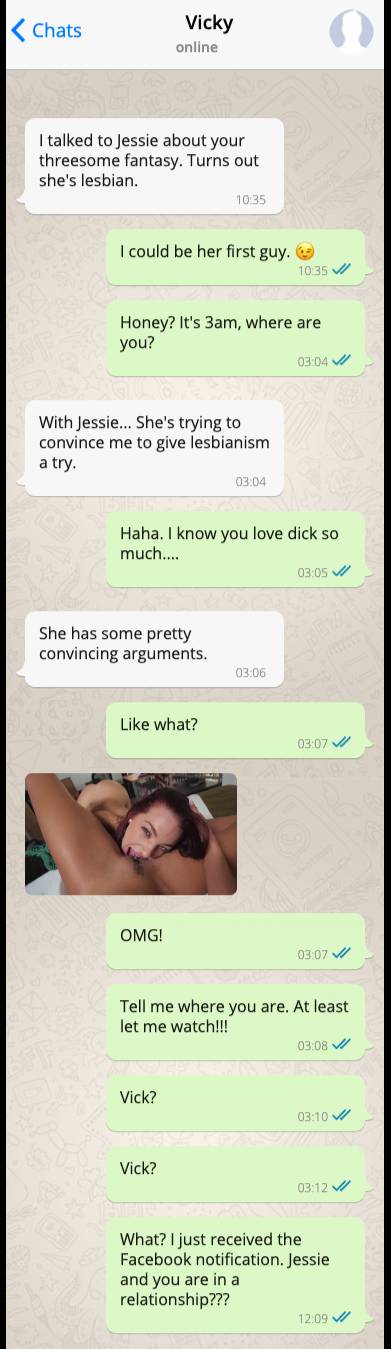 Threesome fantasy gone wrong | Scrolller