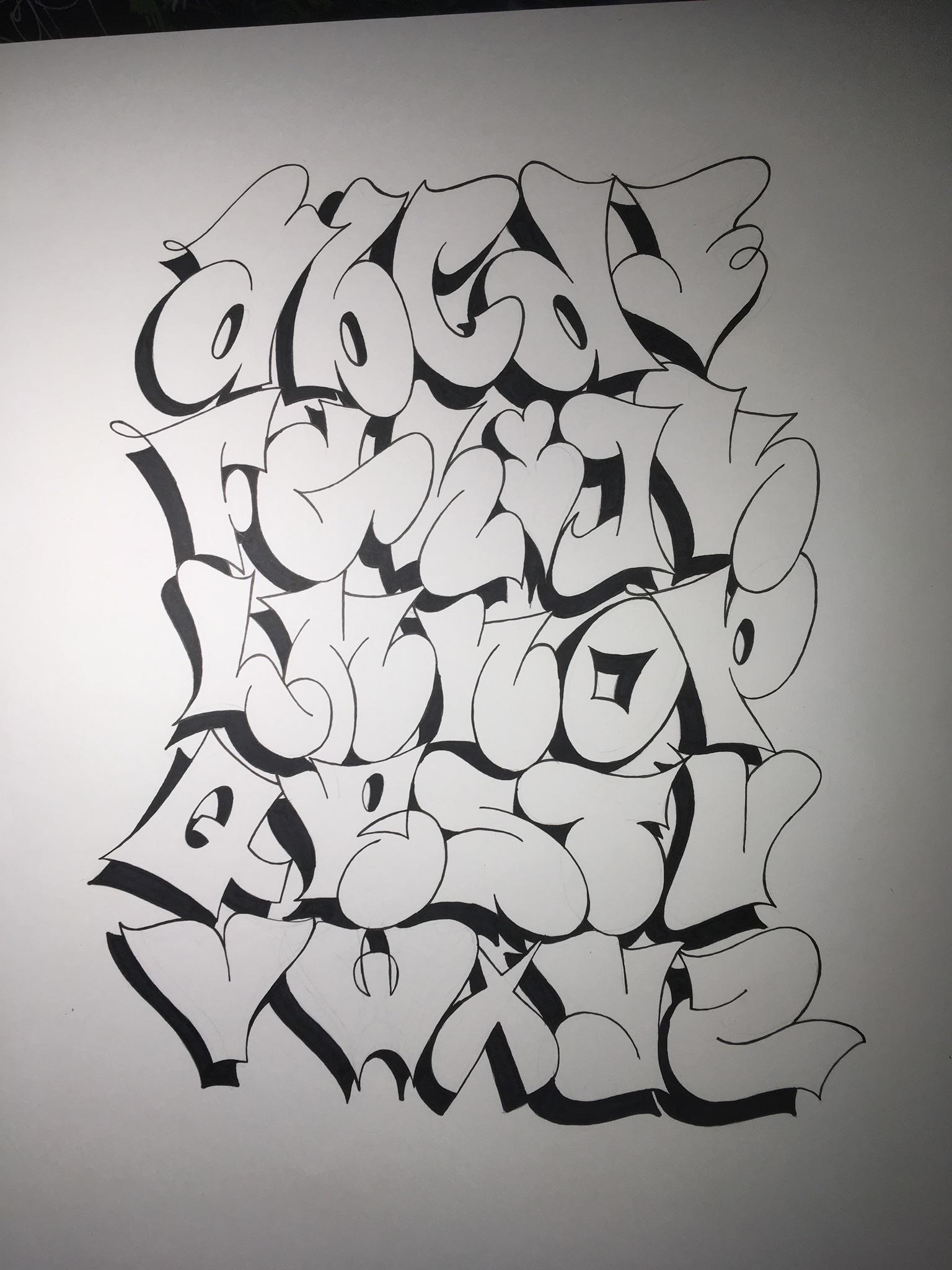 Throwie alphabet | Scrolller