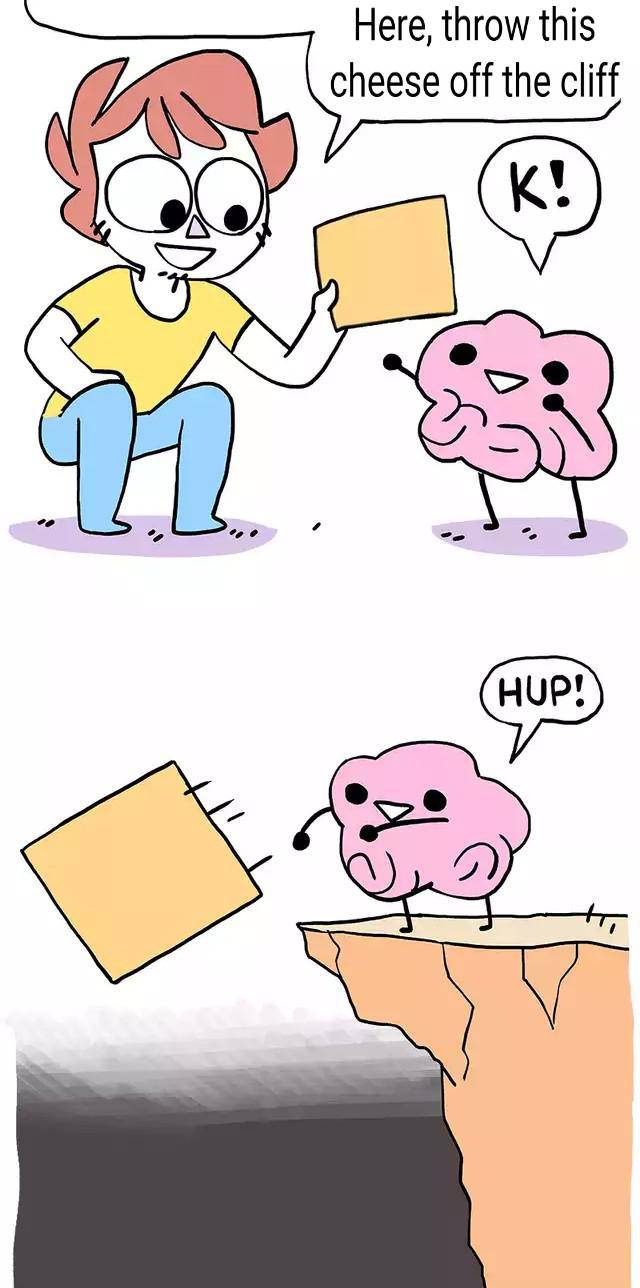 Throwing cheese off the cliff | Scrolller