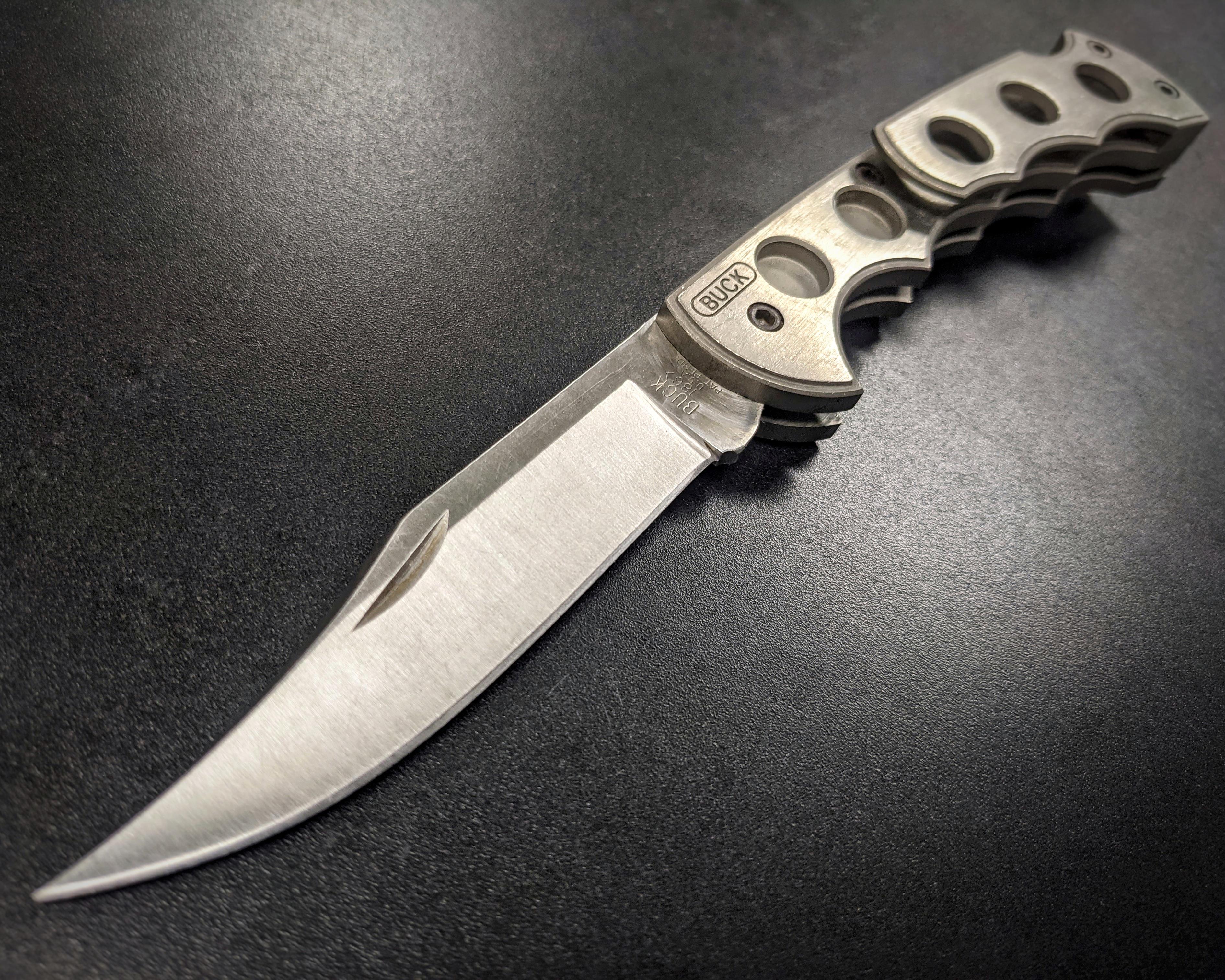 Ti Tuesday with "The Titanium" Buck knife. Buck 186 [3781x3024] | Scrolller