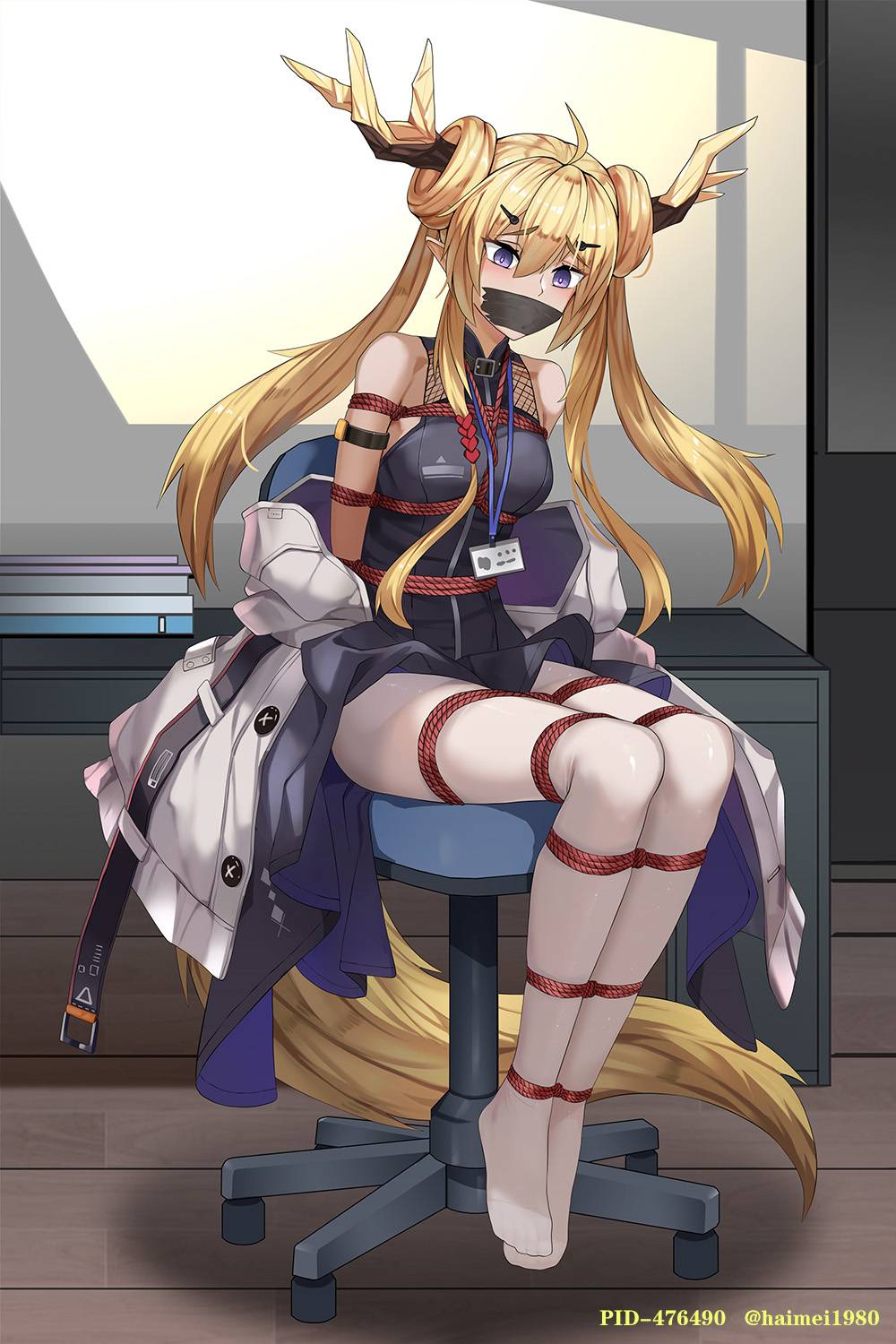 Tied on chair | Scrolller