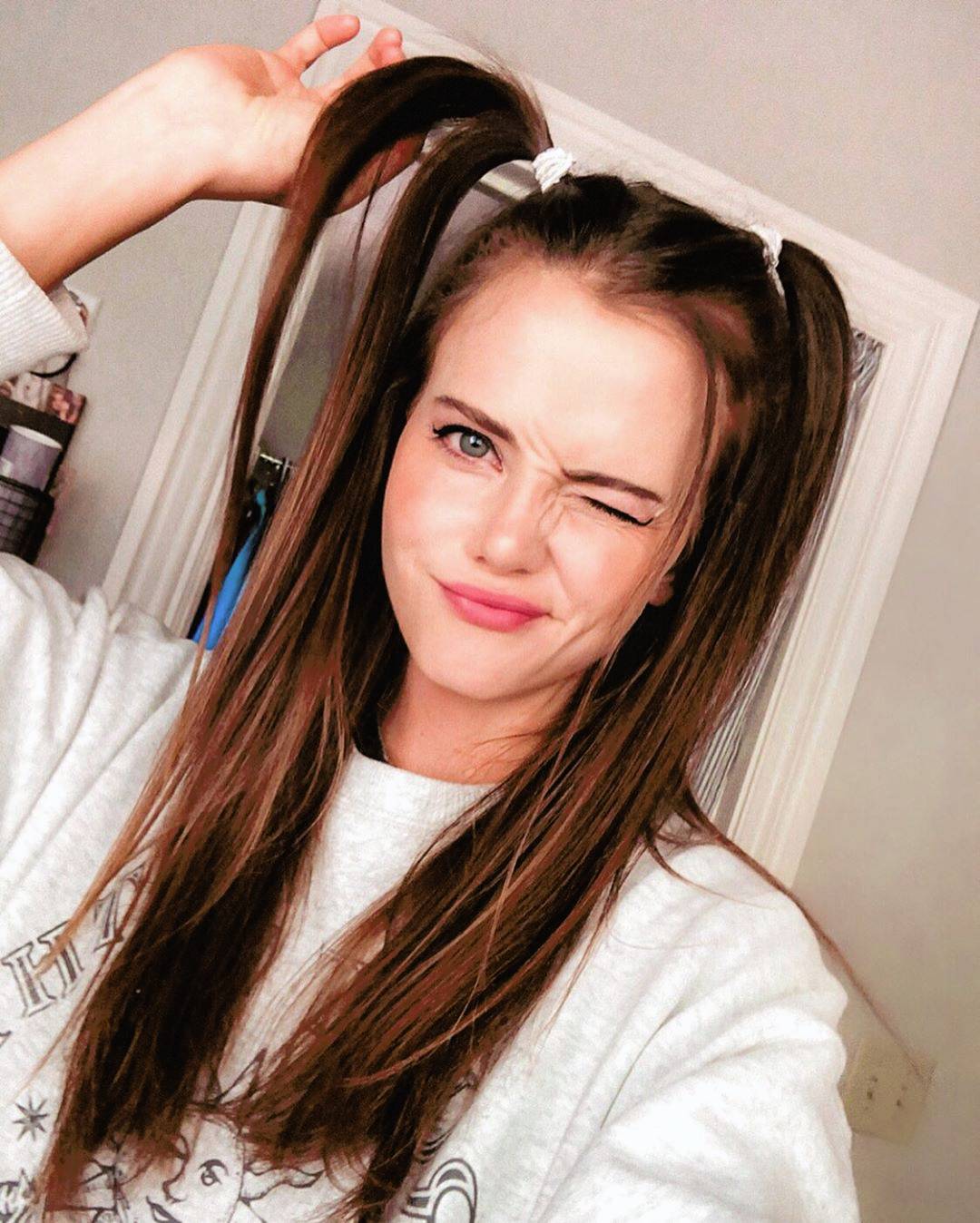 Tiffany in pigtails. | Scrolller