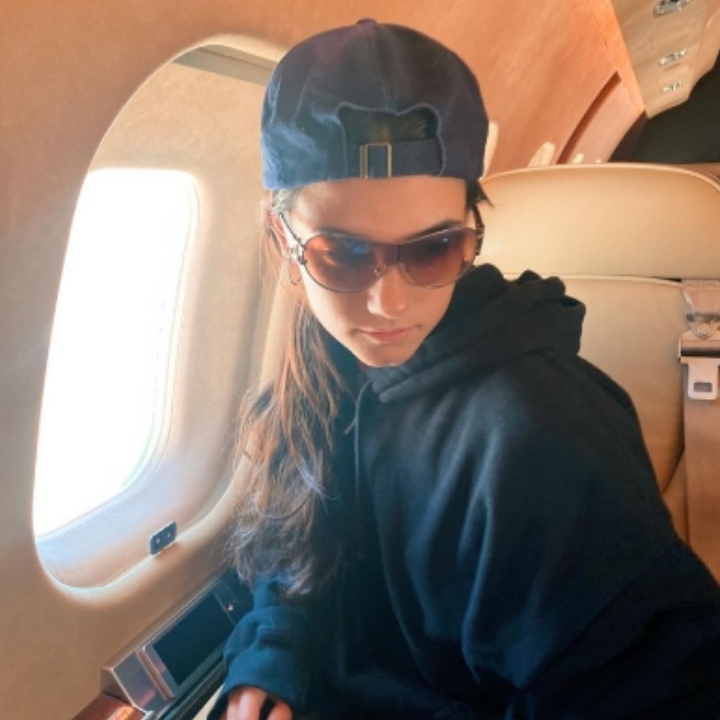 tiktok superstar charli Damelio in her private plane | Scrolller