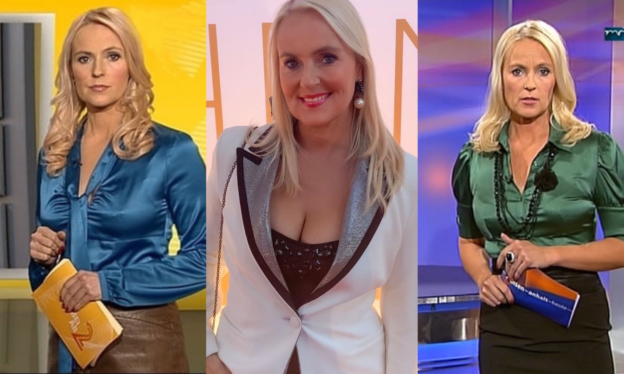 Titten Schlampe Anja Petzold hat sich schick gemacht für den Blow Bang nach der Sendung. Wenn ...