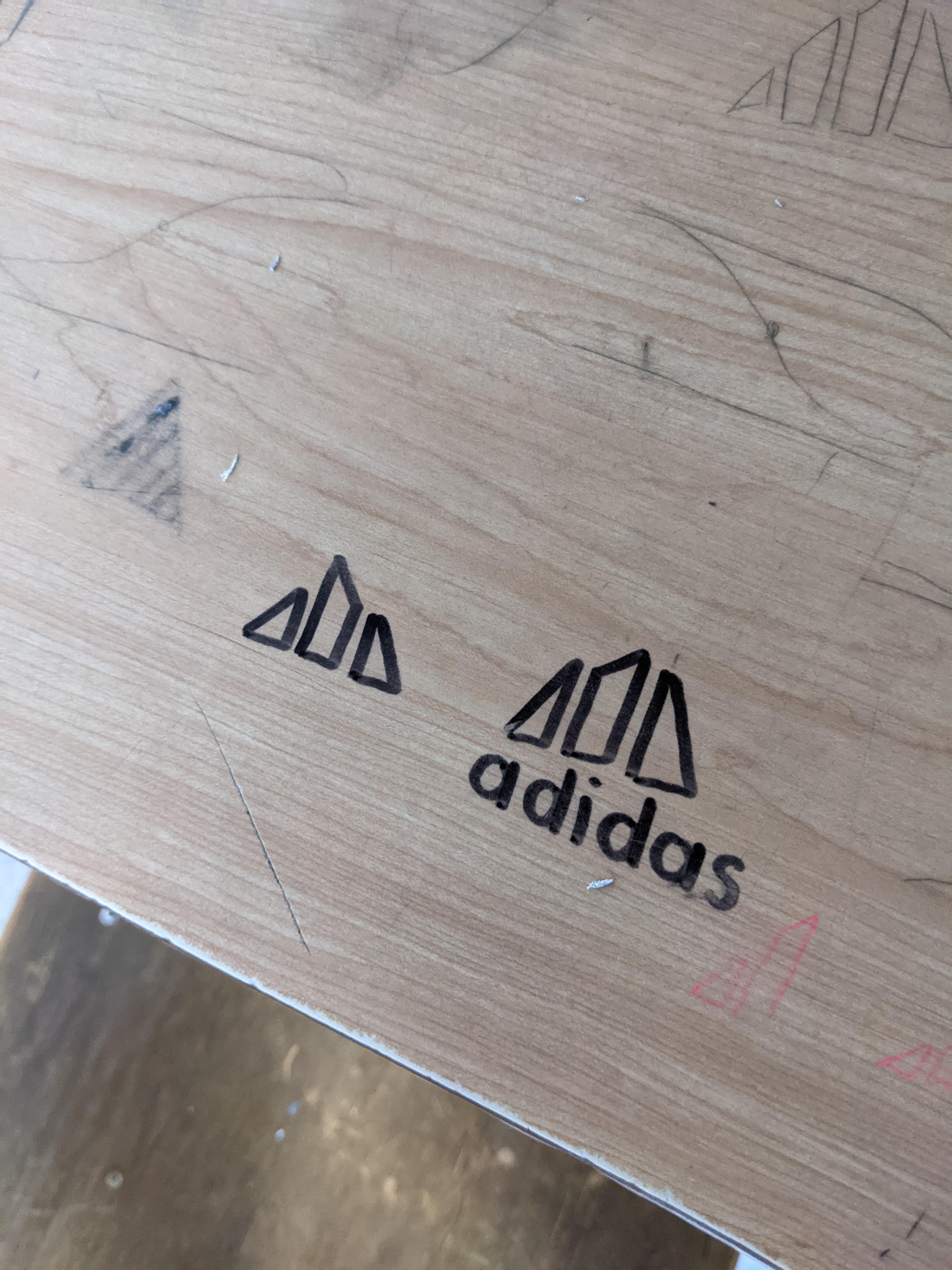 To draw the Adidas logo (two attempts and still failed) | Scrolller