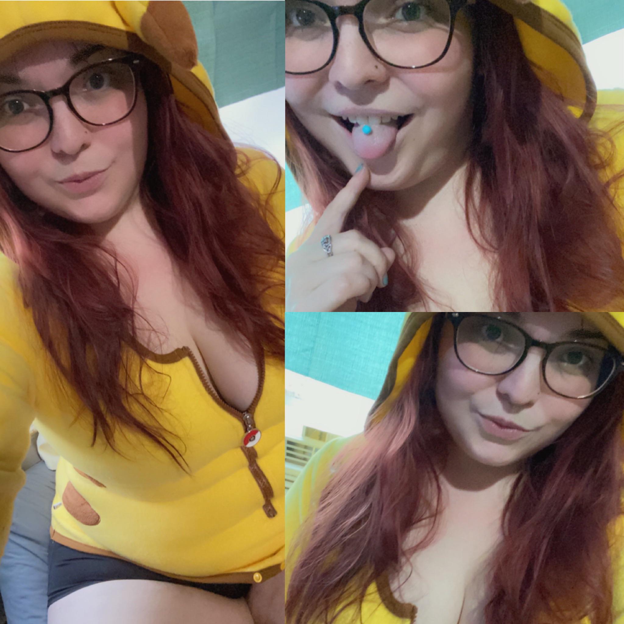 To hot to keep it on long but feelin little ☺️☺️🥰 Pika Pika! 💕🙈 | Scrolller