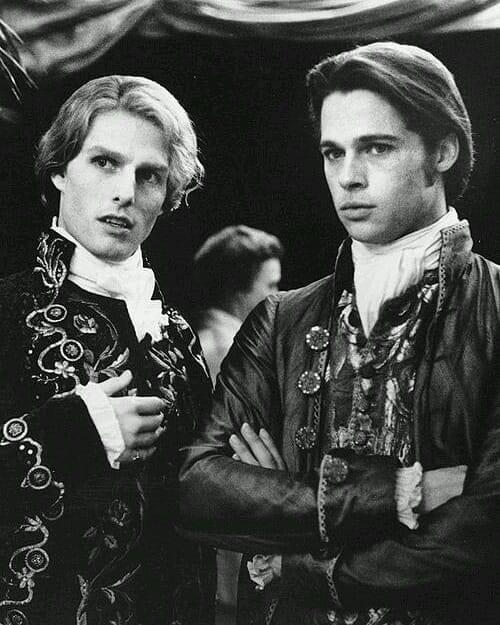 Tom Cruise and Brad Pitt looking delicious as Lestat and Louis in 1994's Interview with the ...
