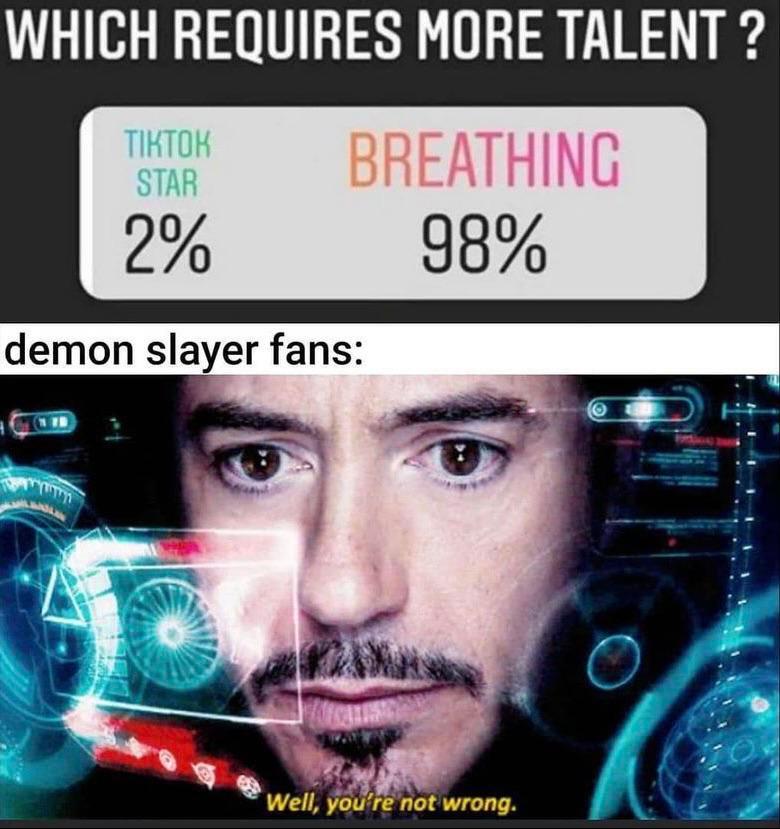 took tanjiro like 5 years to master breathing | Scrolller