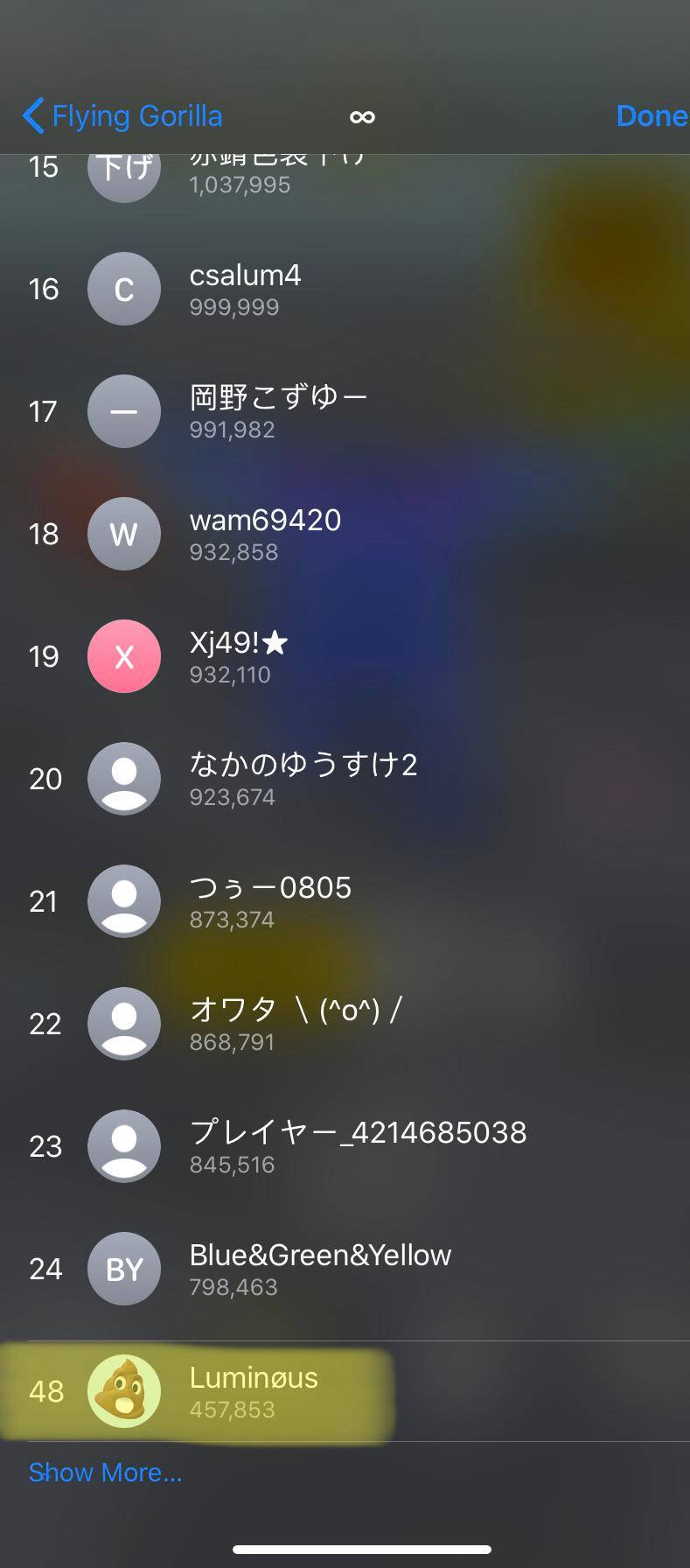 Top 50 in infinite mode | Scrolller