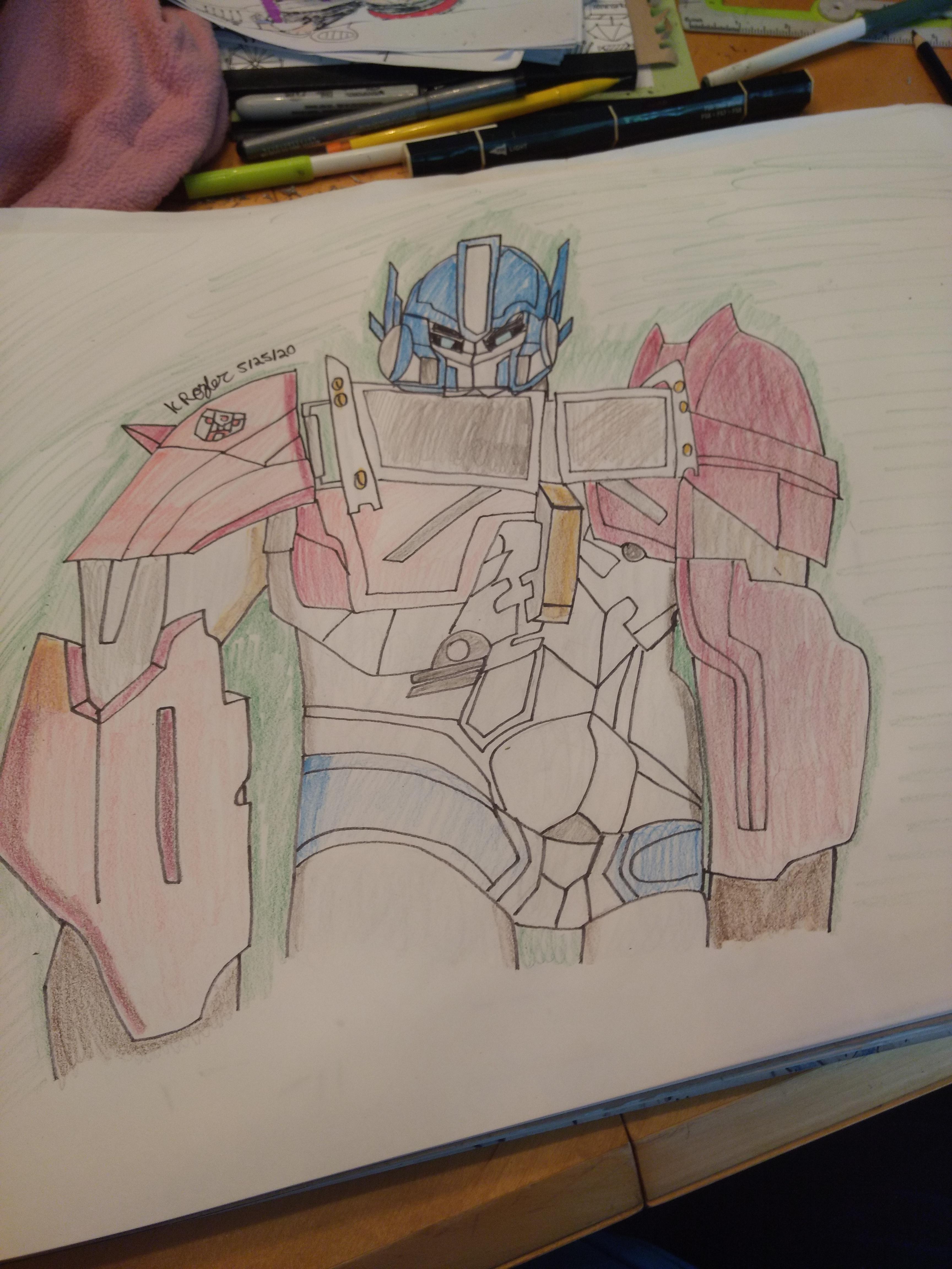 Transformers Prime Optimus by me | Scrolller