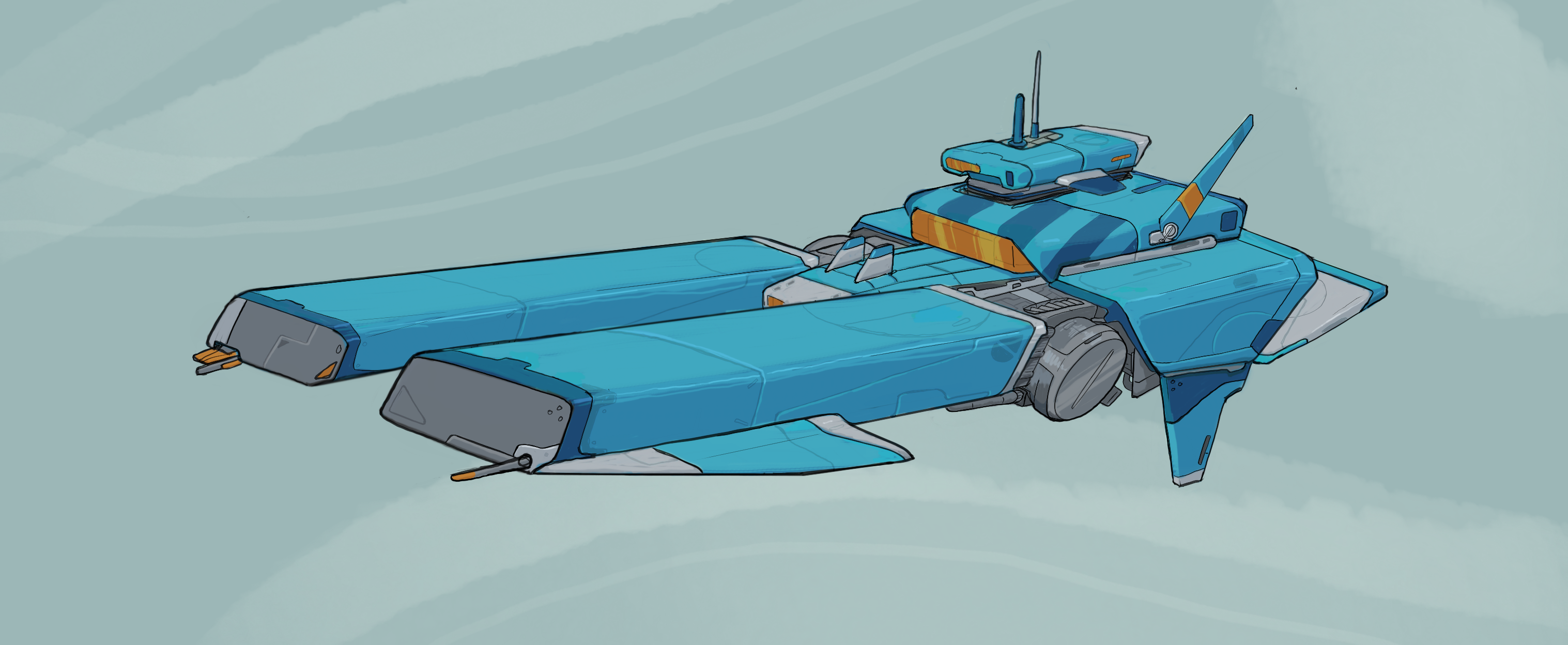 Transport ship - by me OC - full view for details | Scrolller