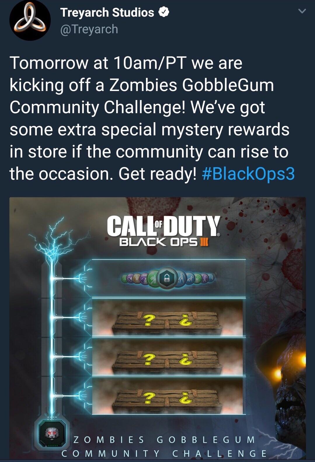 Treyarch Zombies Community Event Announced | Scrolller
