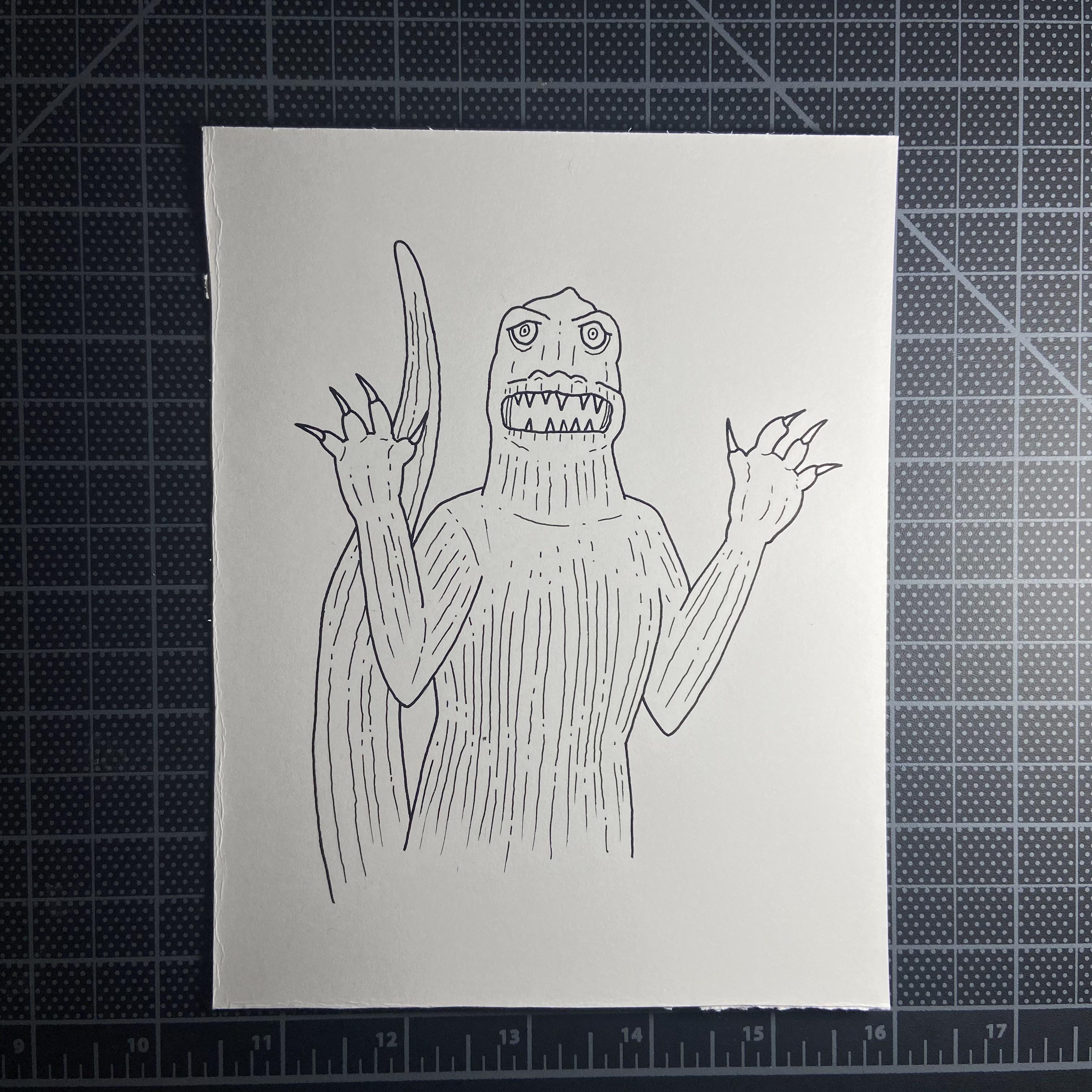 Tried drawing the original Godzilla. | Scrolller