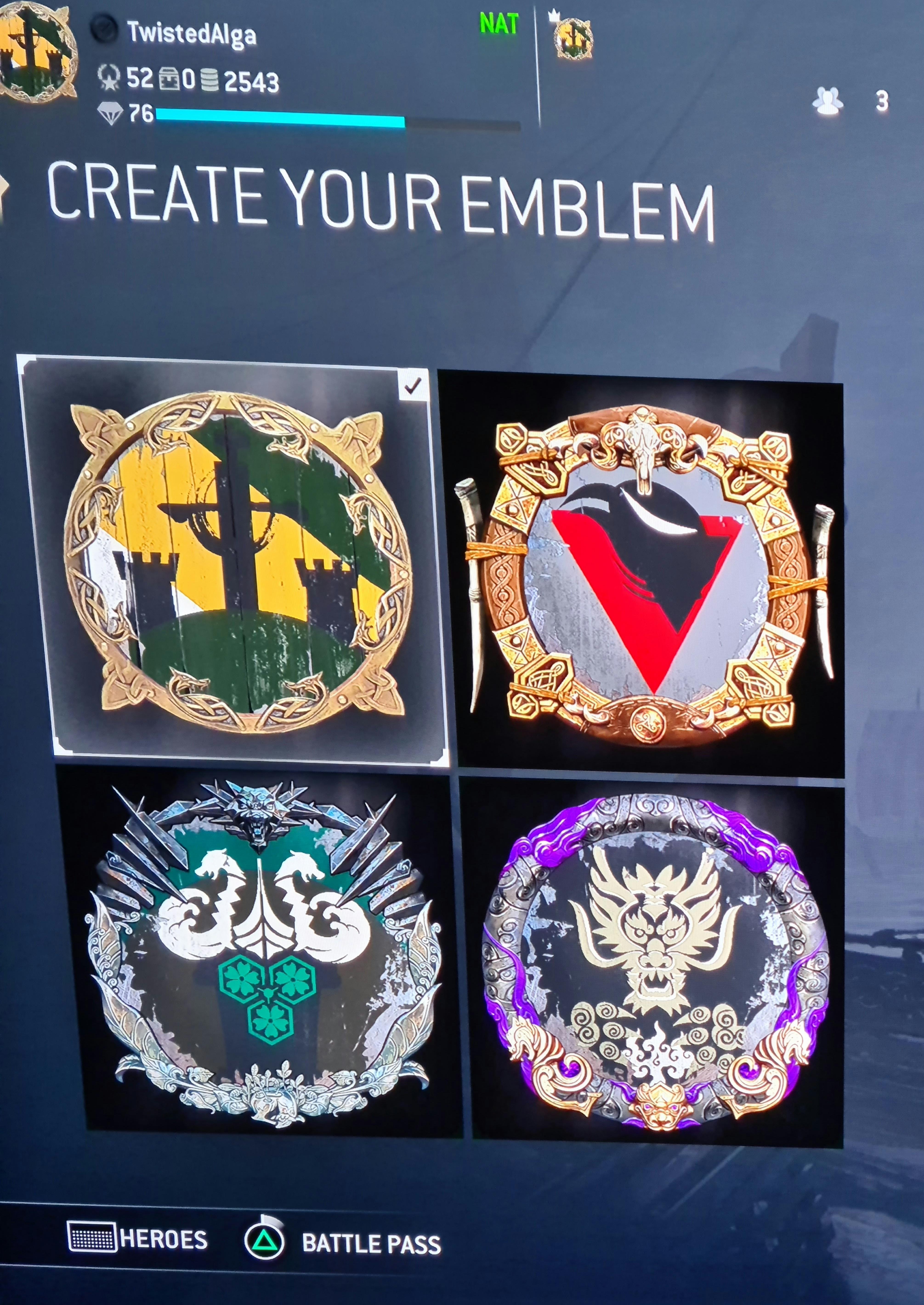 Tried to create all 4 faction emblems | Scrolller