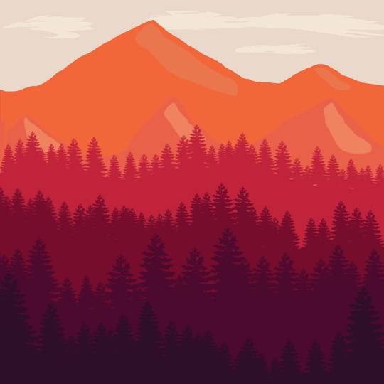 Tried to make some firewatch art | Scrolller