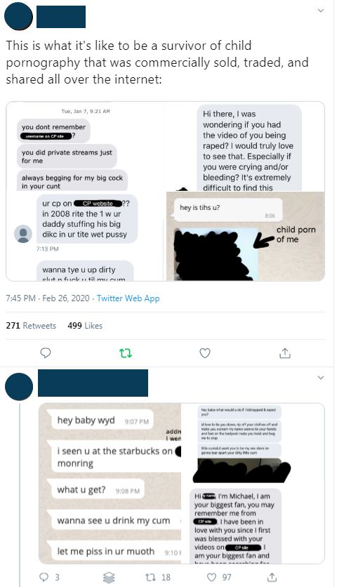 [TRIGGER - disgusting men] What it's like to be a survivor of child pron | Scrolller