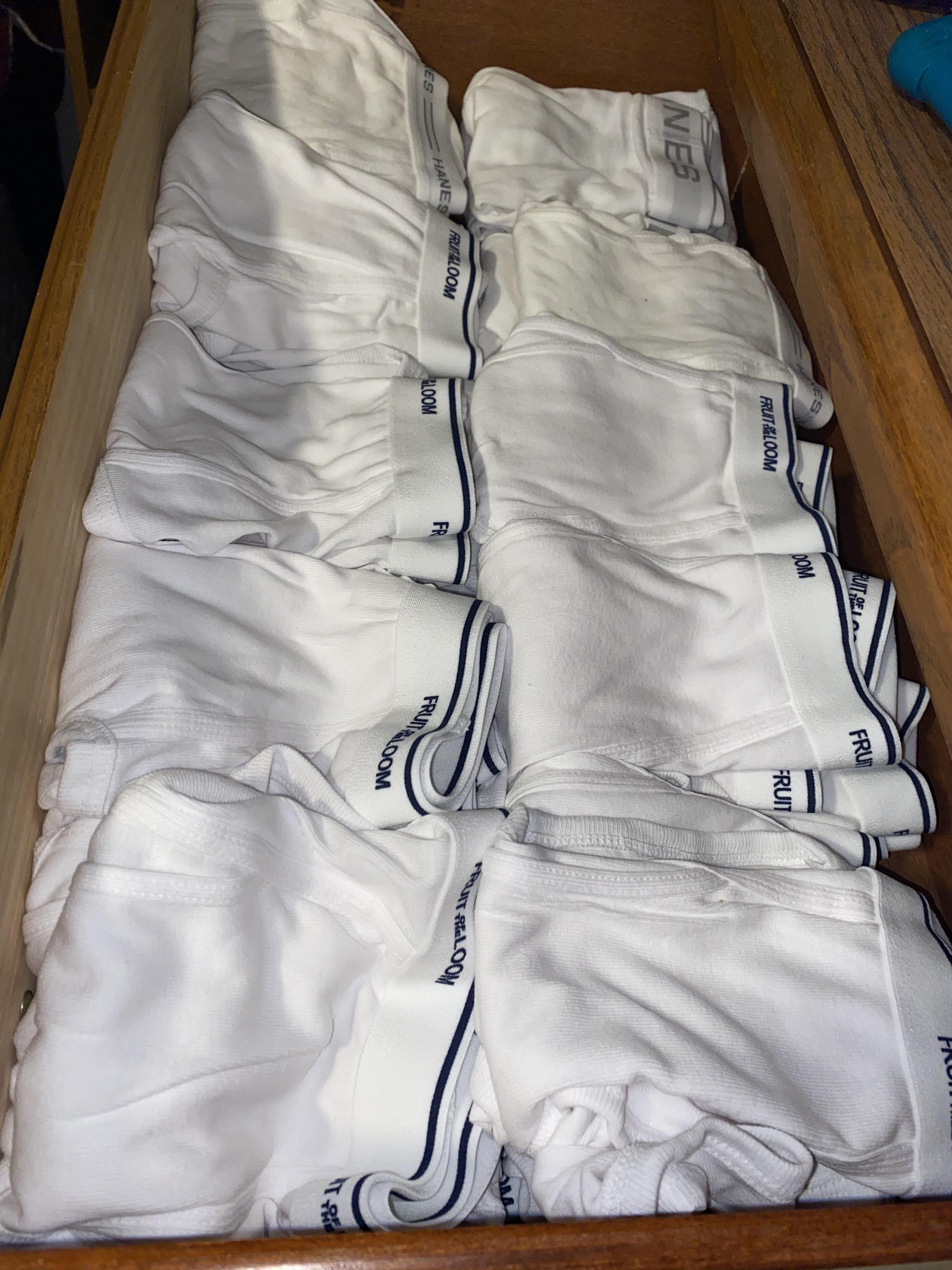 True to my word, all my big boy underwear has been bagged up and ...