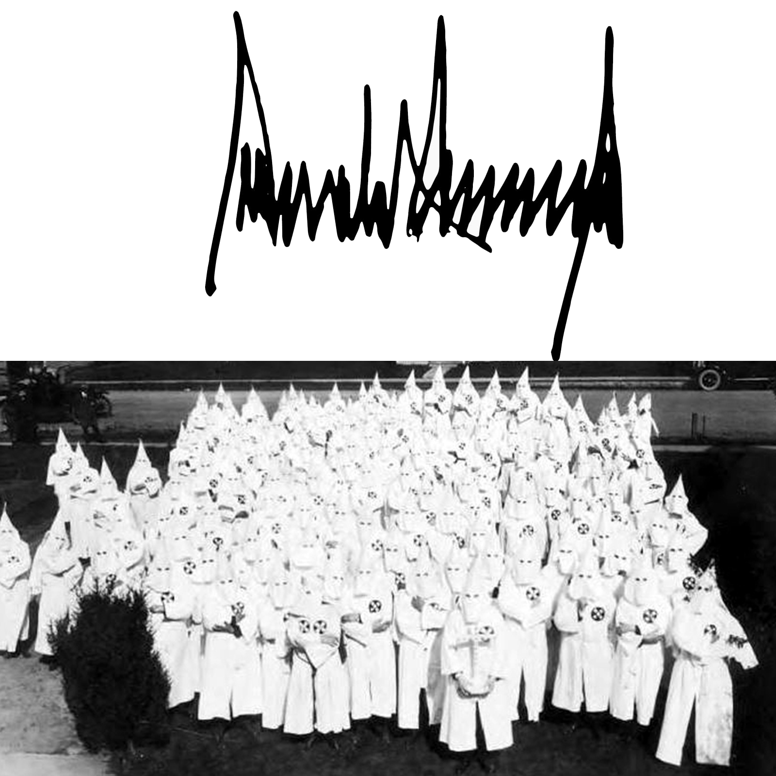 Trump's signature looks like the Klan. | Scrolller