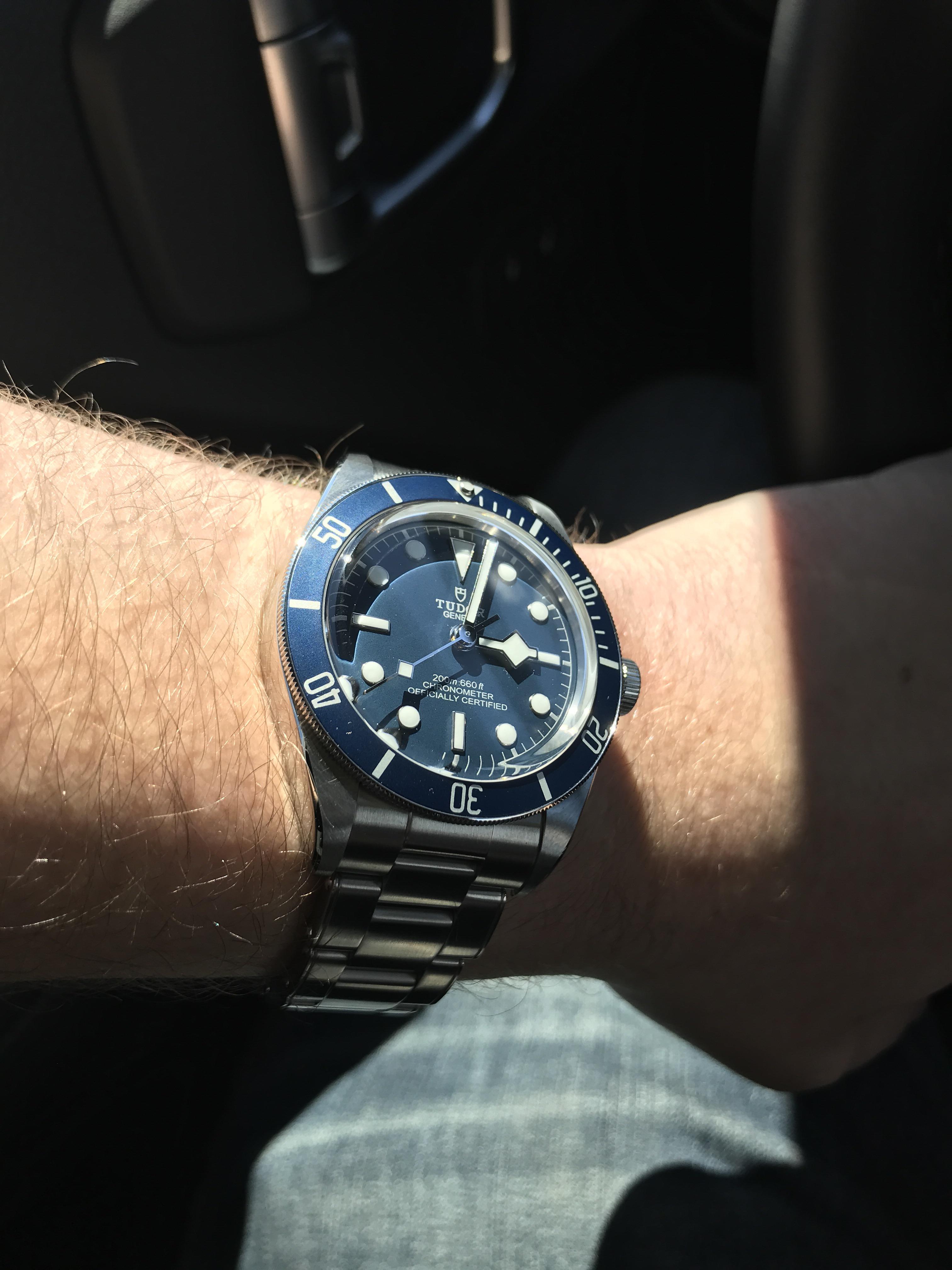 Tudor BB58 Blue when the sunlight hits it | Scrolller