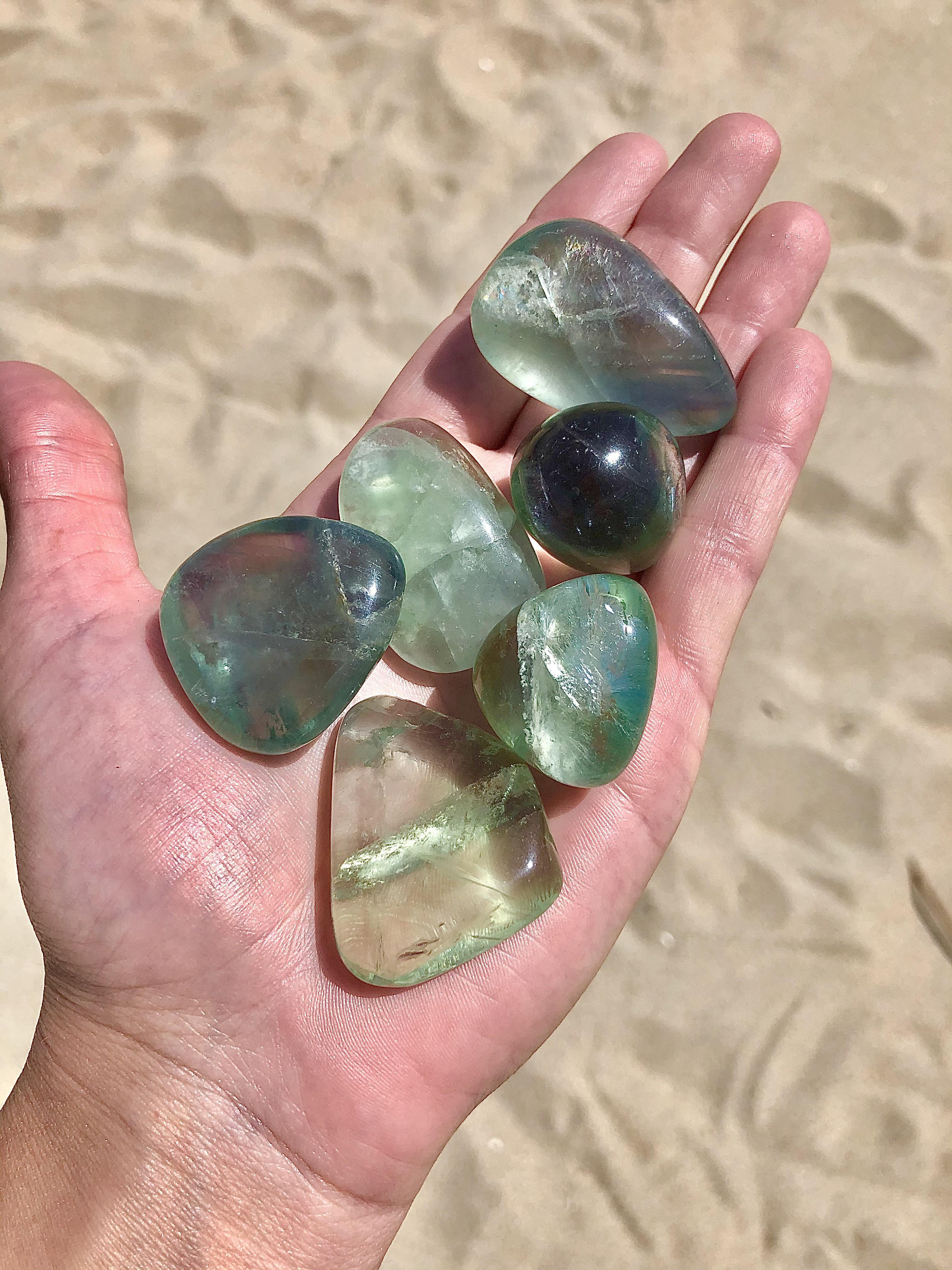 Tumbled Fluorite | Scrolller