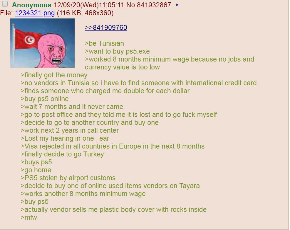 Tunisian greentext | Scrolller