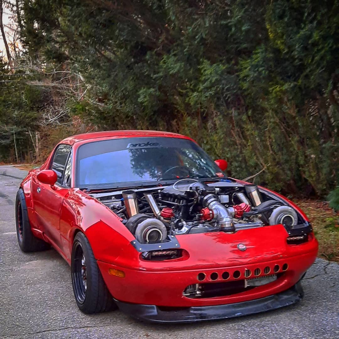 Twin turbo LS powered Miata | Scrolller